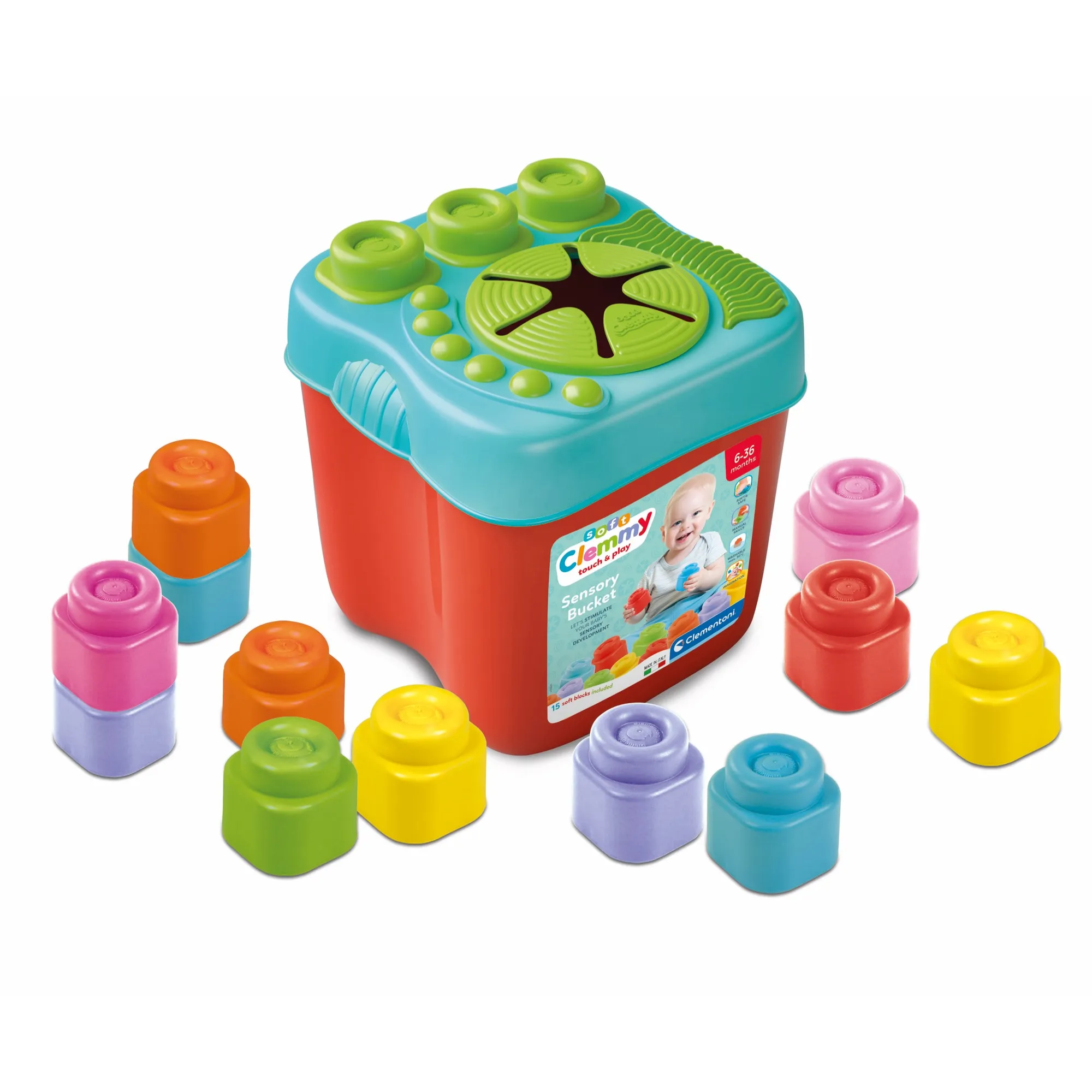 Clementoni Clemmy Sensory Bucket | Baby Bunting NZ