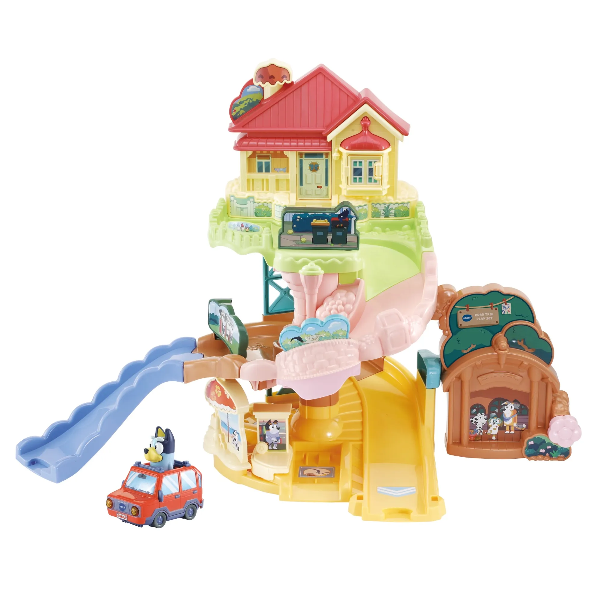 Vtech Toot-Toot Drivers Bluey Road Trip Play Set | Baby Bunting AU