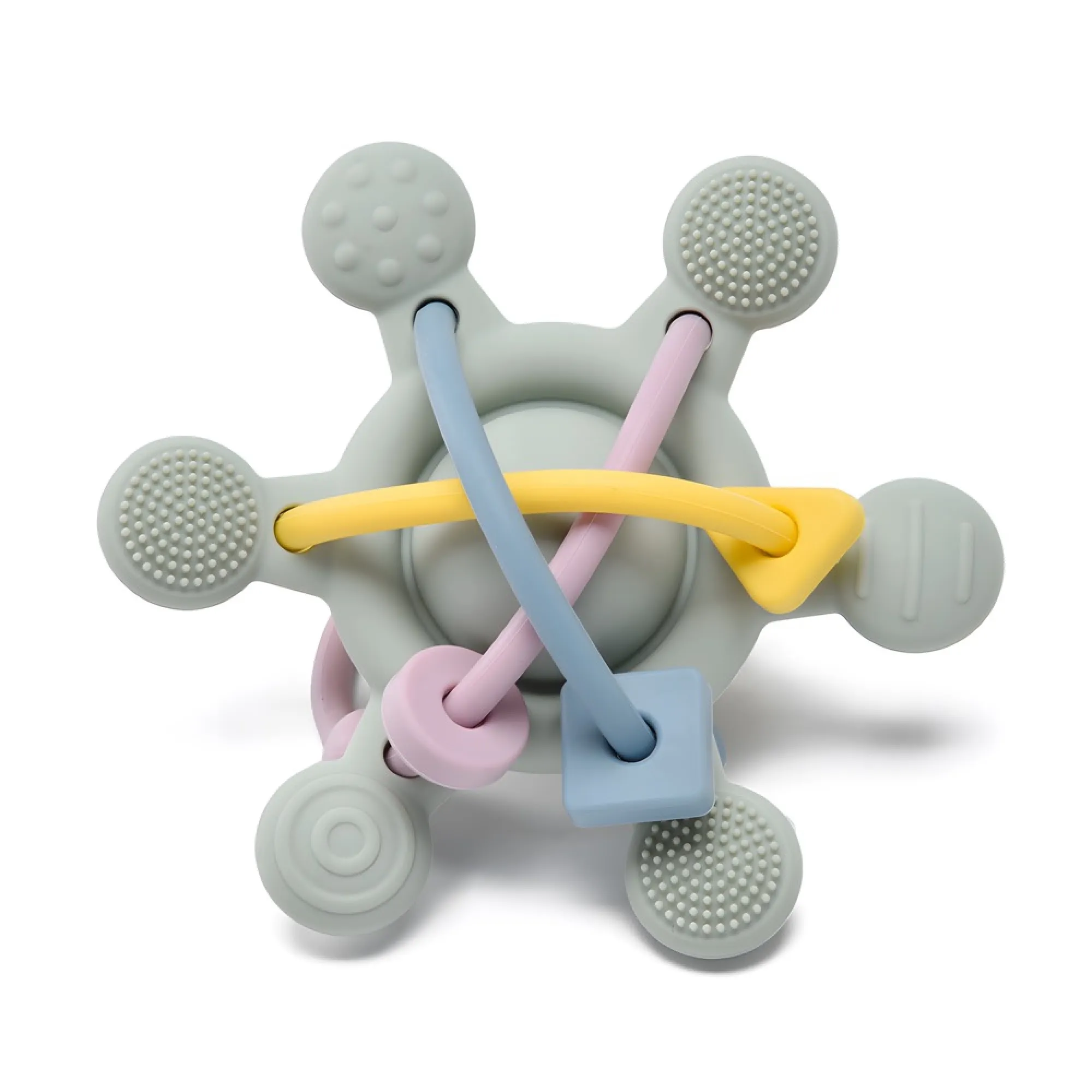 Little Rawr Silicone Rattle & Teether Wheel Pastel Size Small | Baby ...