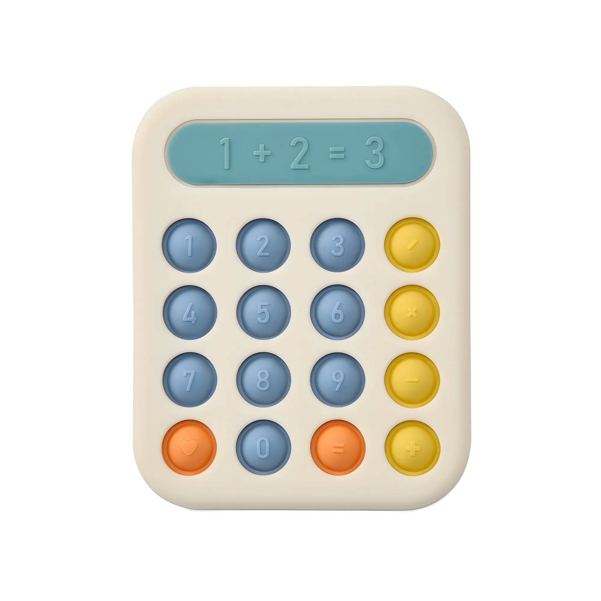 Little Rawr Silicone Pop Calculator - Pastel | Baby Bunting NZ