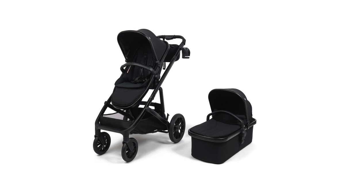 Jengo Newport Pram & Bassinet Jet Black | Baby Bunting AU