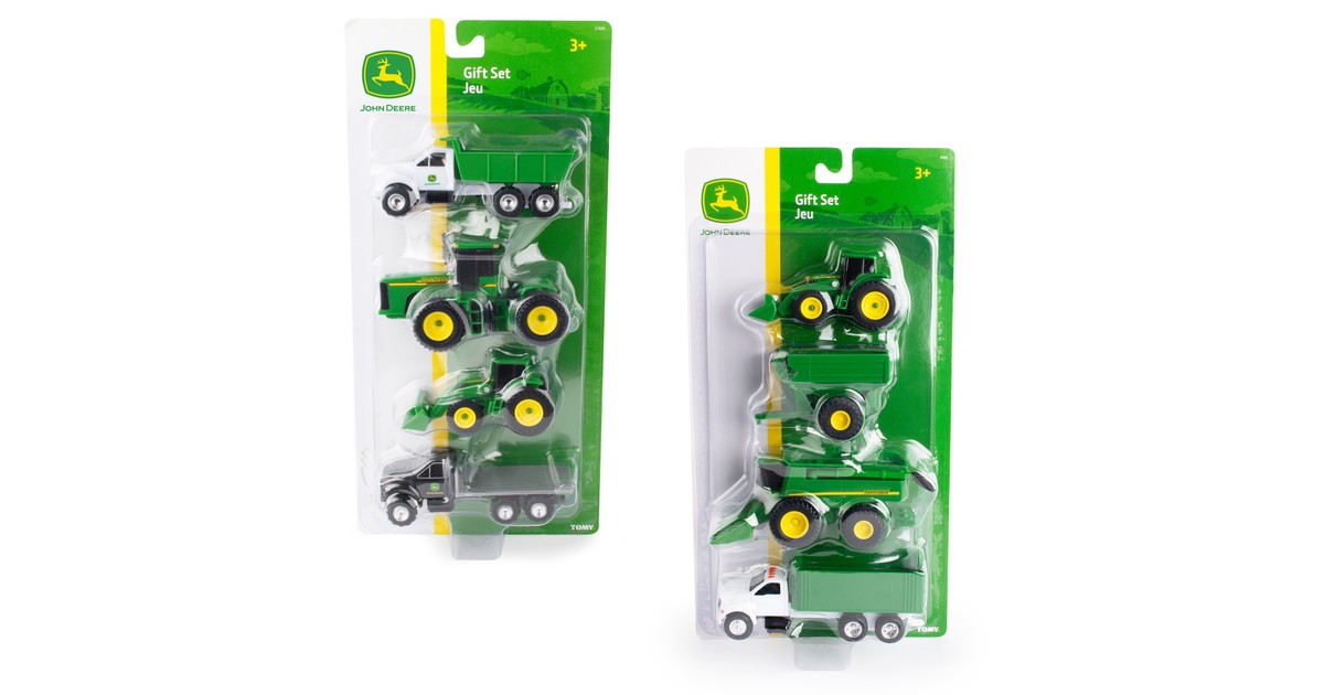 John Deere Collect N Play Vehicle 4 Pce Set Assorted | Baby Bunting AU