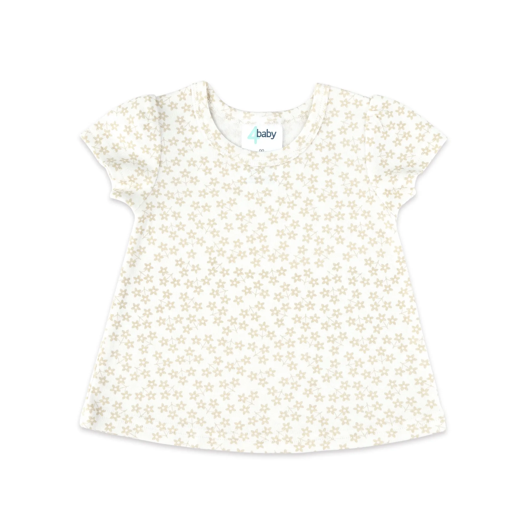 4baby Shirt Floral Golden Tan | Baby Bunting AU