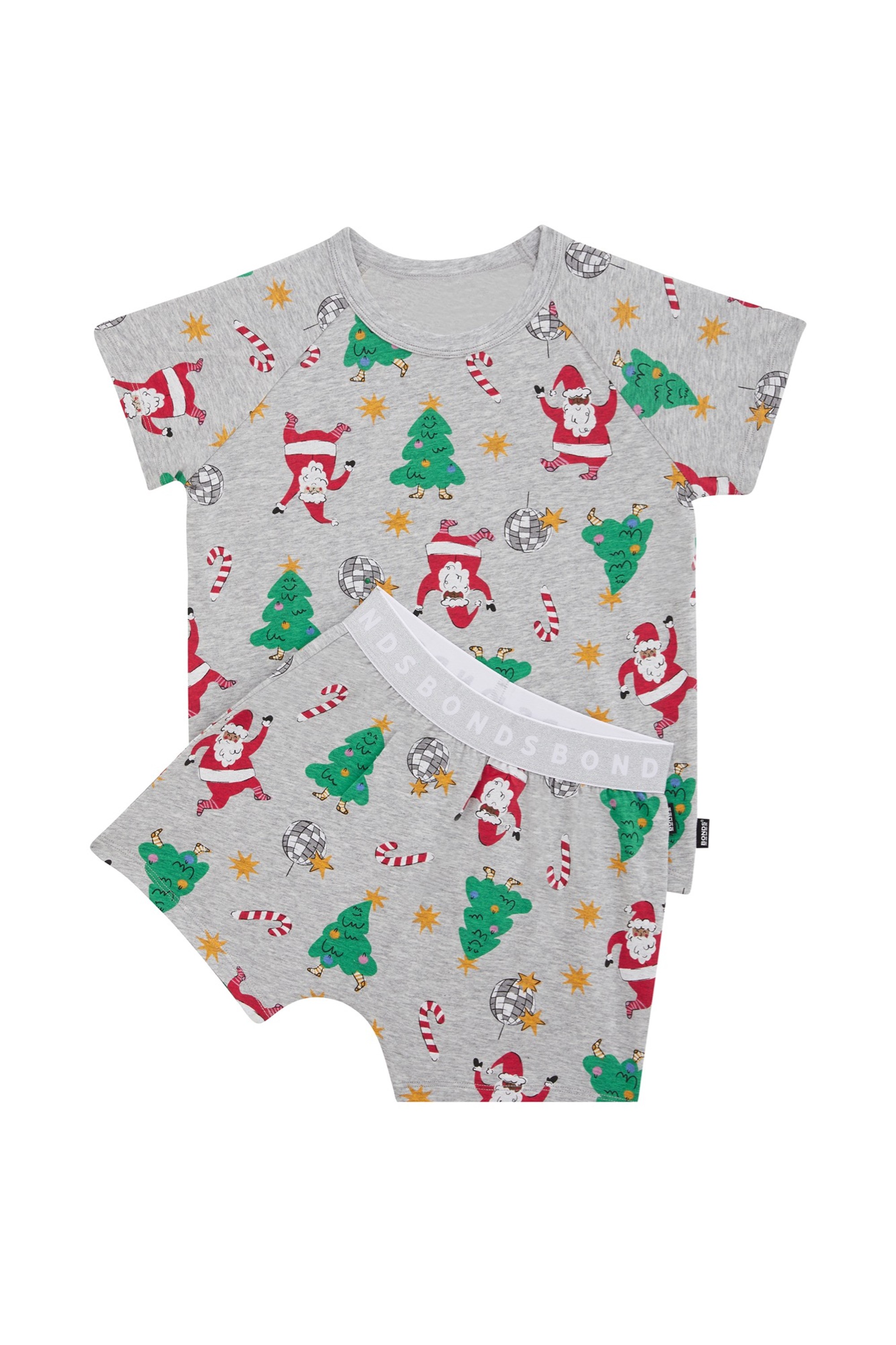 Bonds Sleep Set Disco Santa Grey Mle | Baby Bunting AU