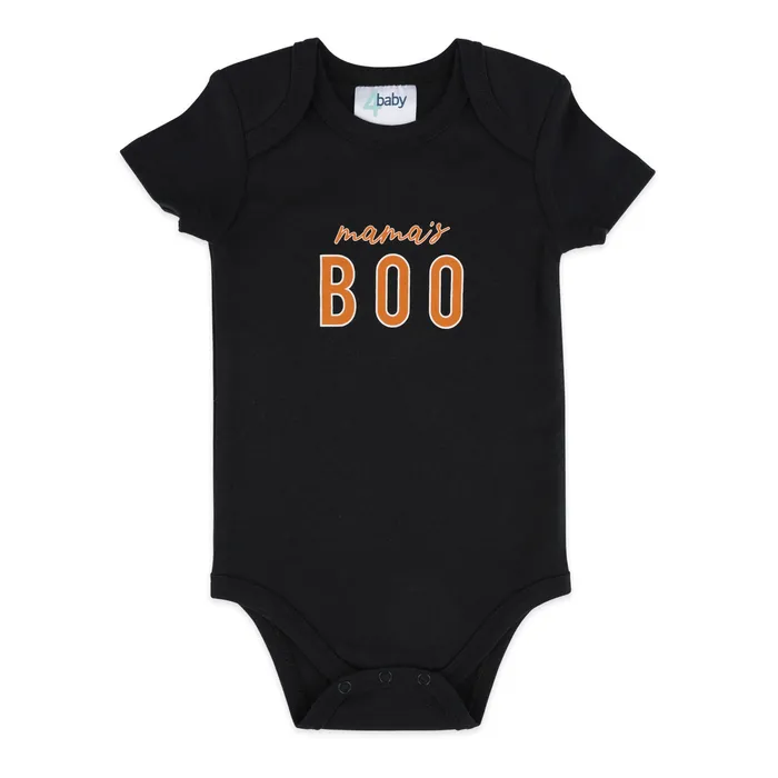 4Baby Bodysuit Mamas Boo Black | Baby Bunting AU