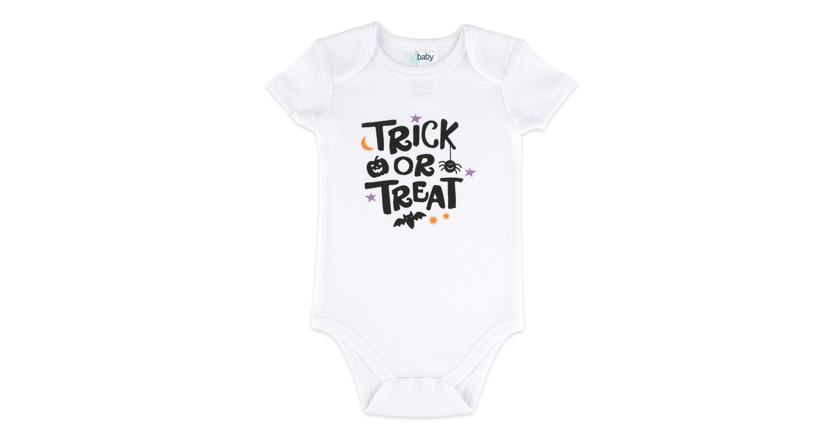 4baby Bodysuit Trick Or Treat White | Baby Bunting AU