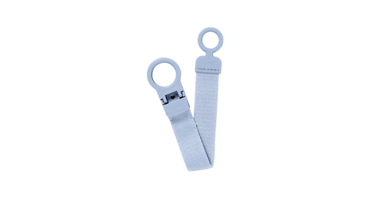 BIBS Pacifer Clip Loop Baby Blue | Baby Bunting AU