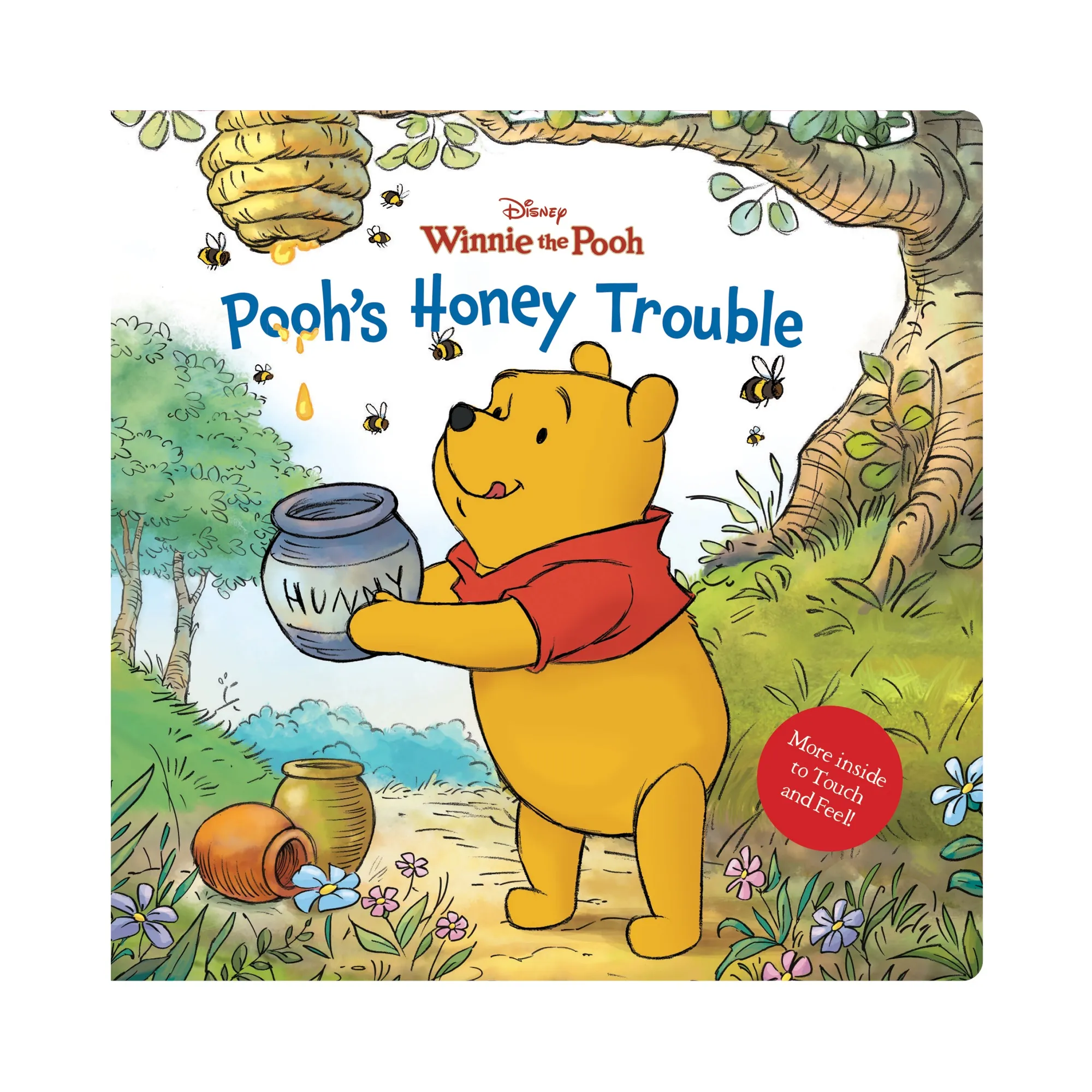 Disney Winnie The Pooh Touch And Feel: Pooh'S Honey Trouble Board Book ...