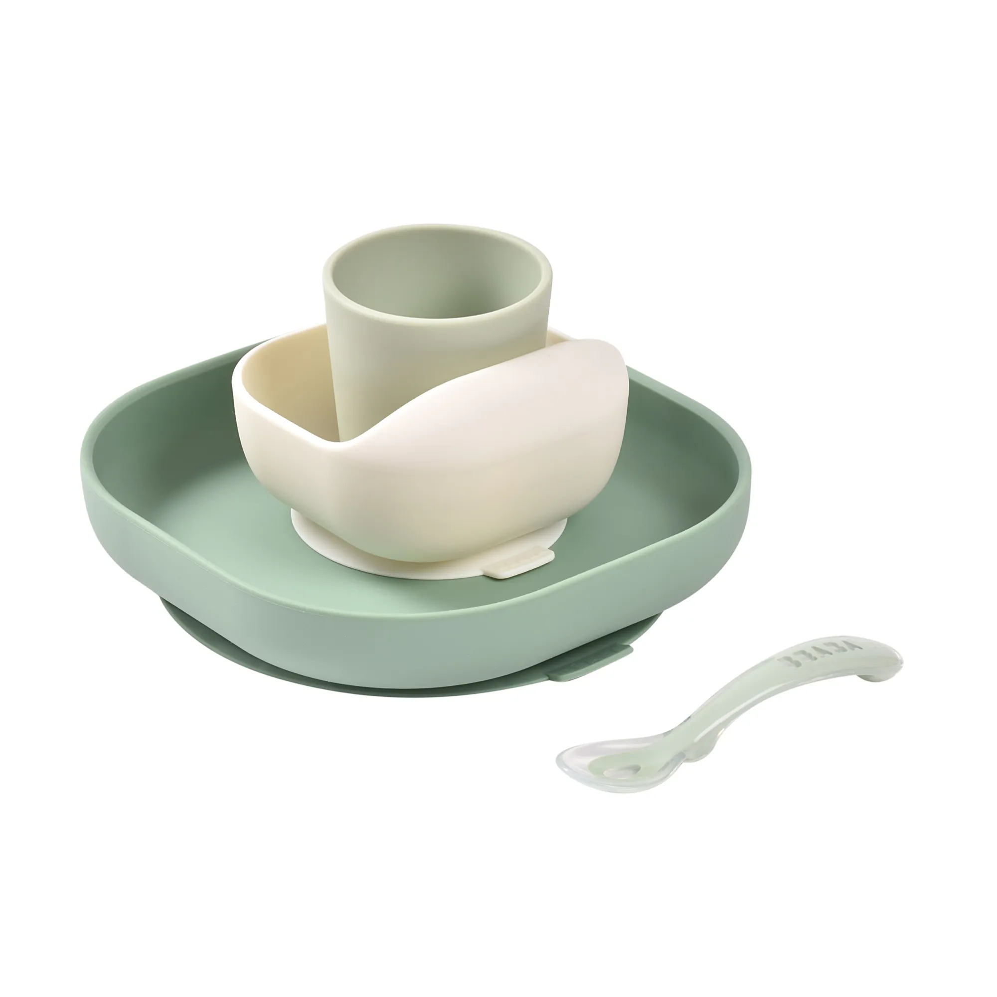 Beaba Meal Set Sage Green | Baby Bunting AU