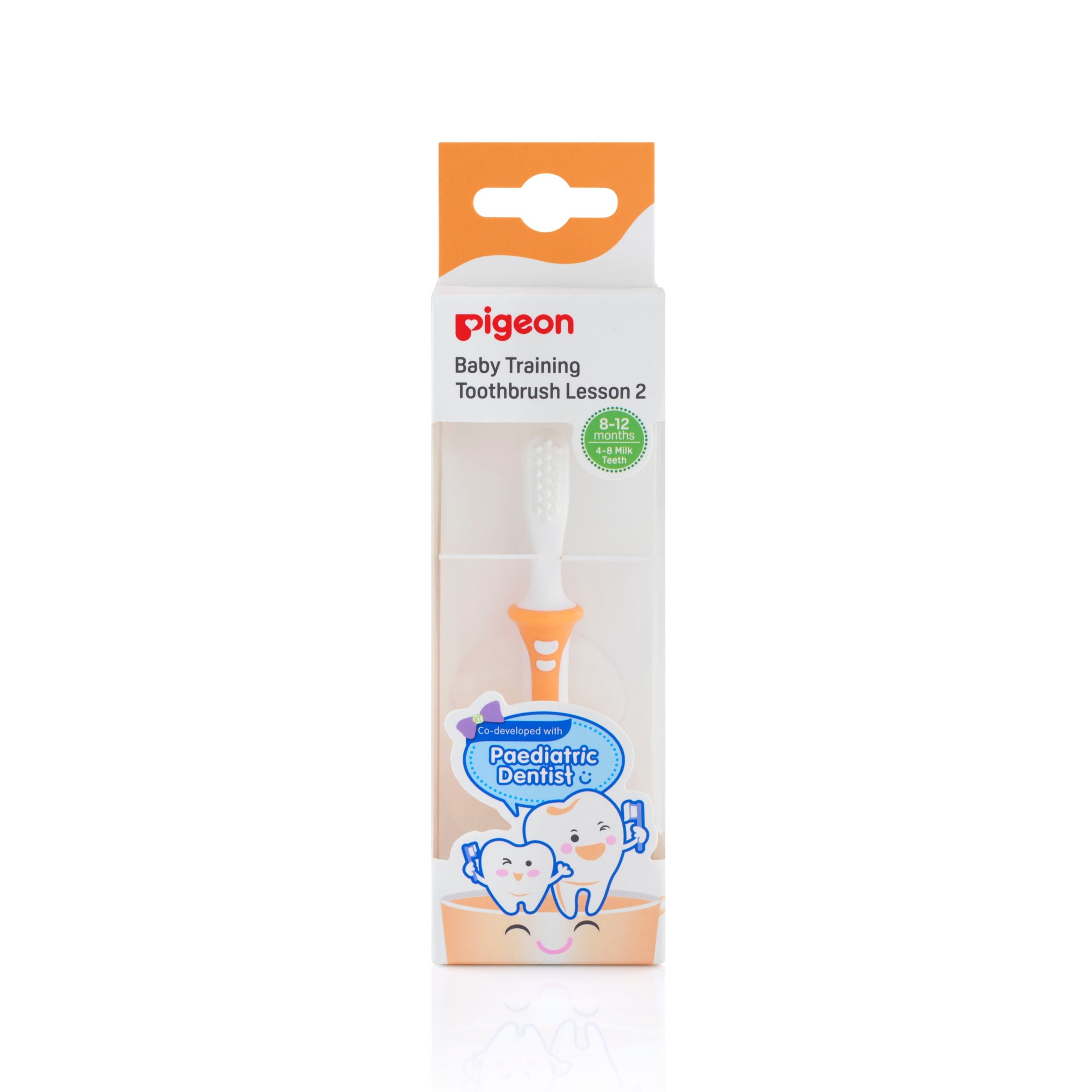 Pigeon Step 2 Training Toothbrush Orange | Baby Bunting AU