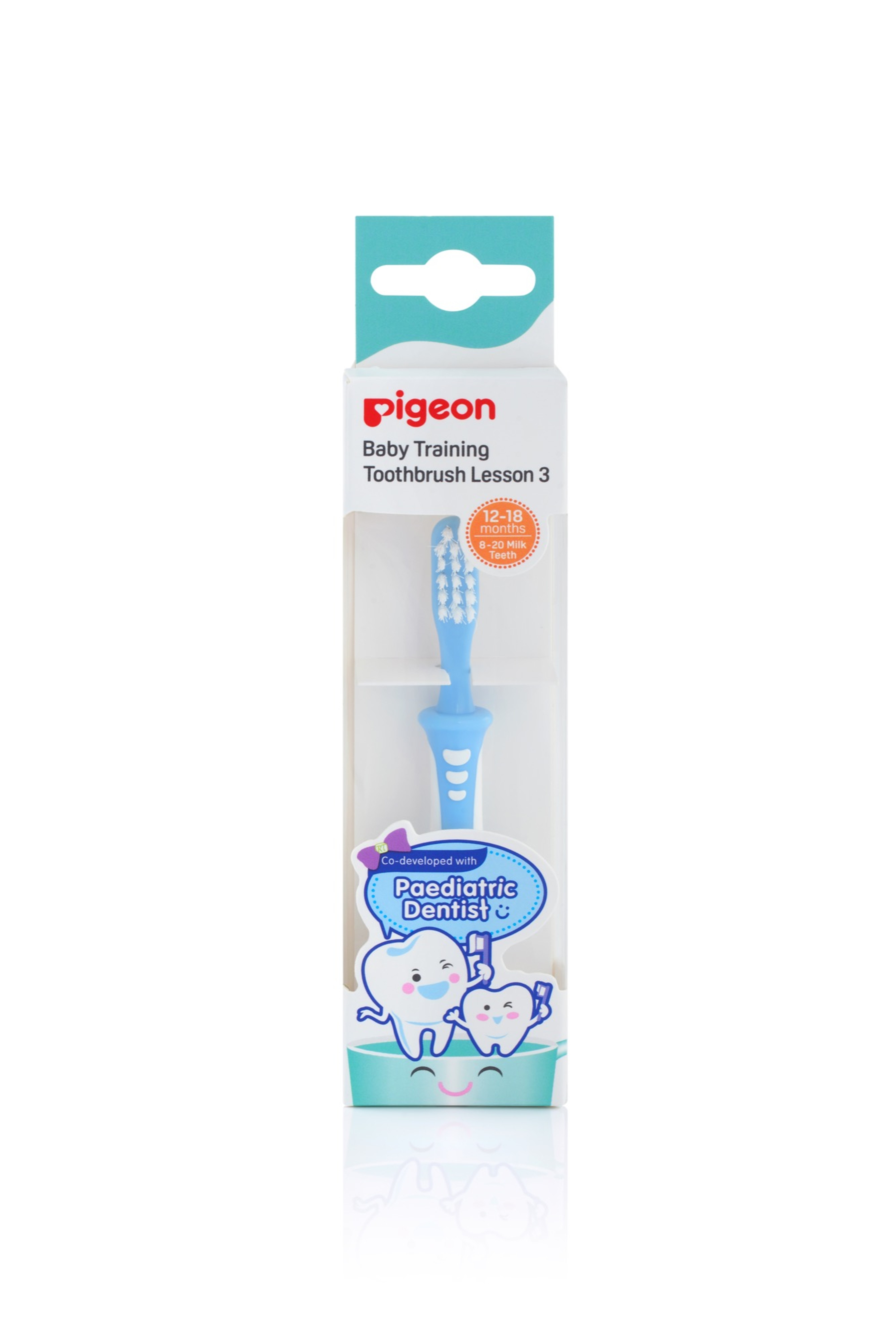 Pigeon Step 3 Training Toothbrush Blue | Baby Bunting AU
