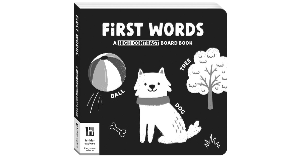 First Words A High-Contrast Board Book | Baby Bunting NZ
