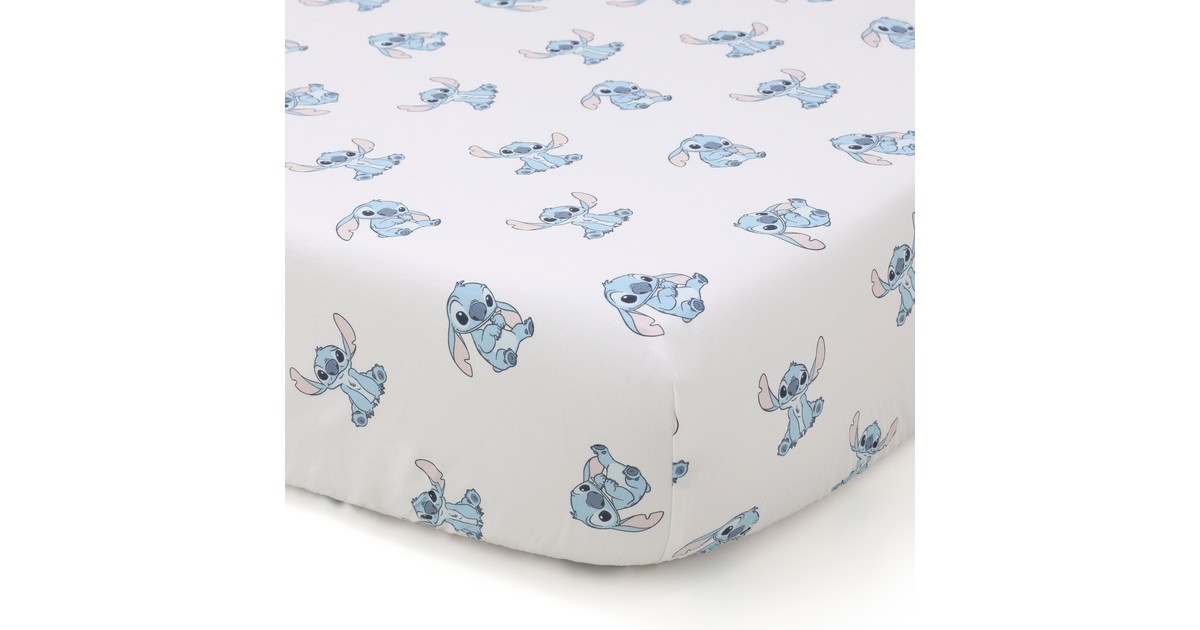 Disney Cot Fitted Sheet Stitch | Baby Bunting AU