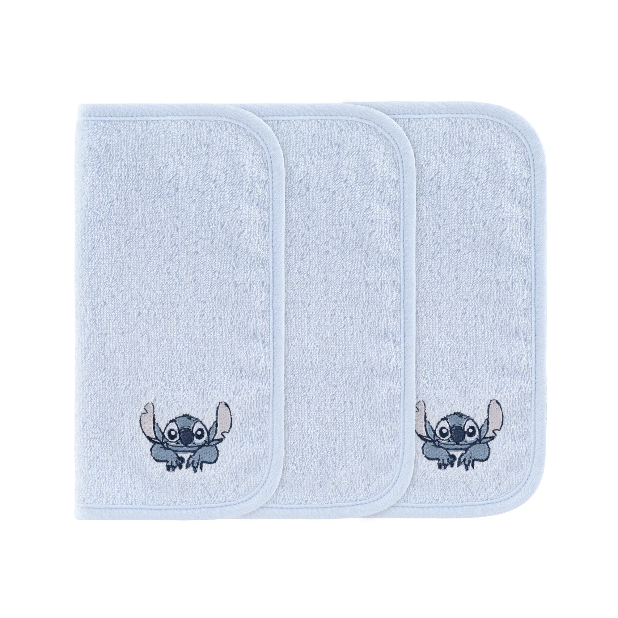 Disney Wash Cloths 3 Pack Stitch | Baby Bunting AU