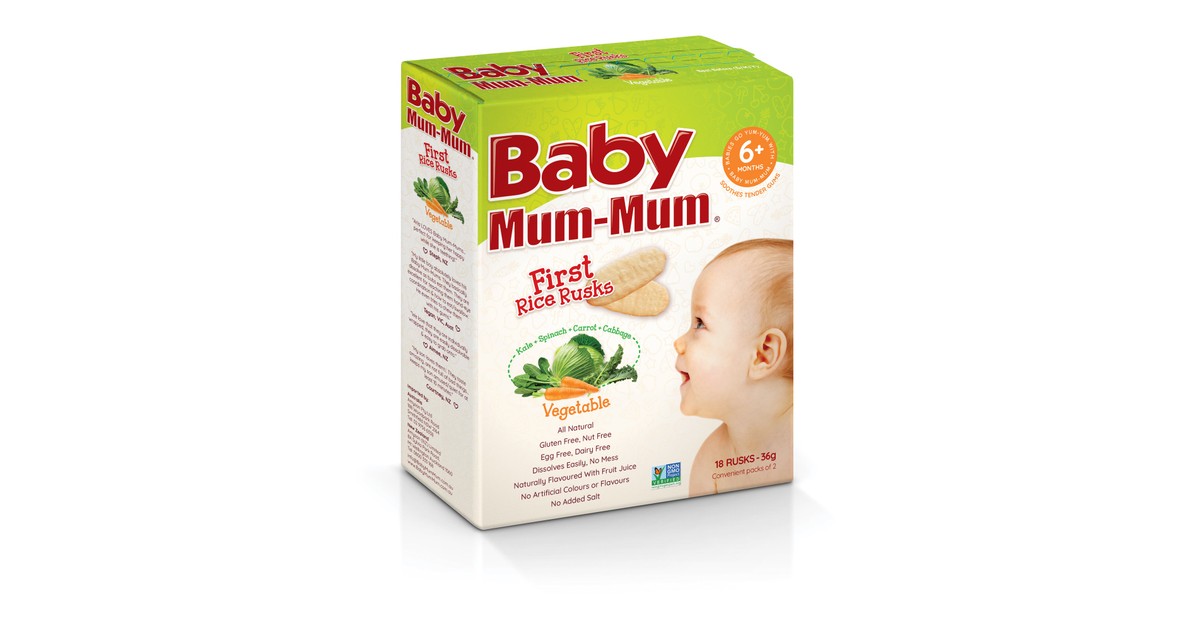 Baby Mum Mum First Rice Rusks Vegetable | Baby Bunting AU
