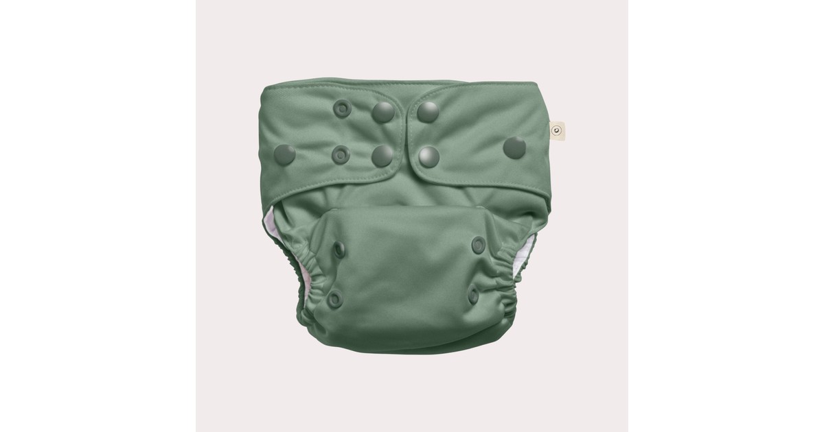 Econaps Cloth Nappy Olive One Size | Baby Bunting AU
