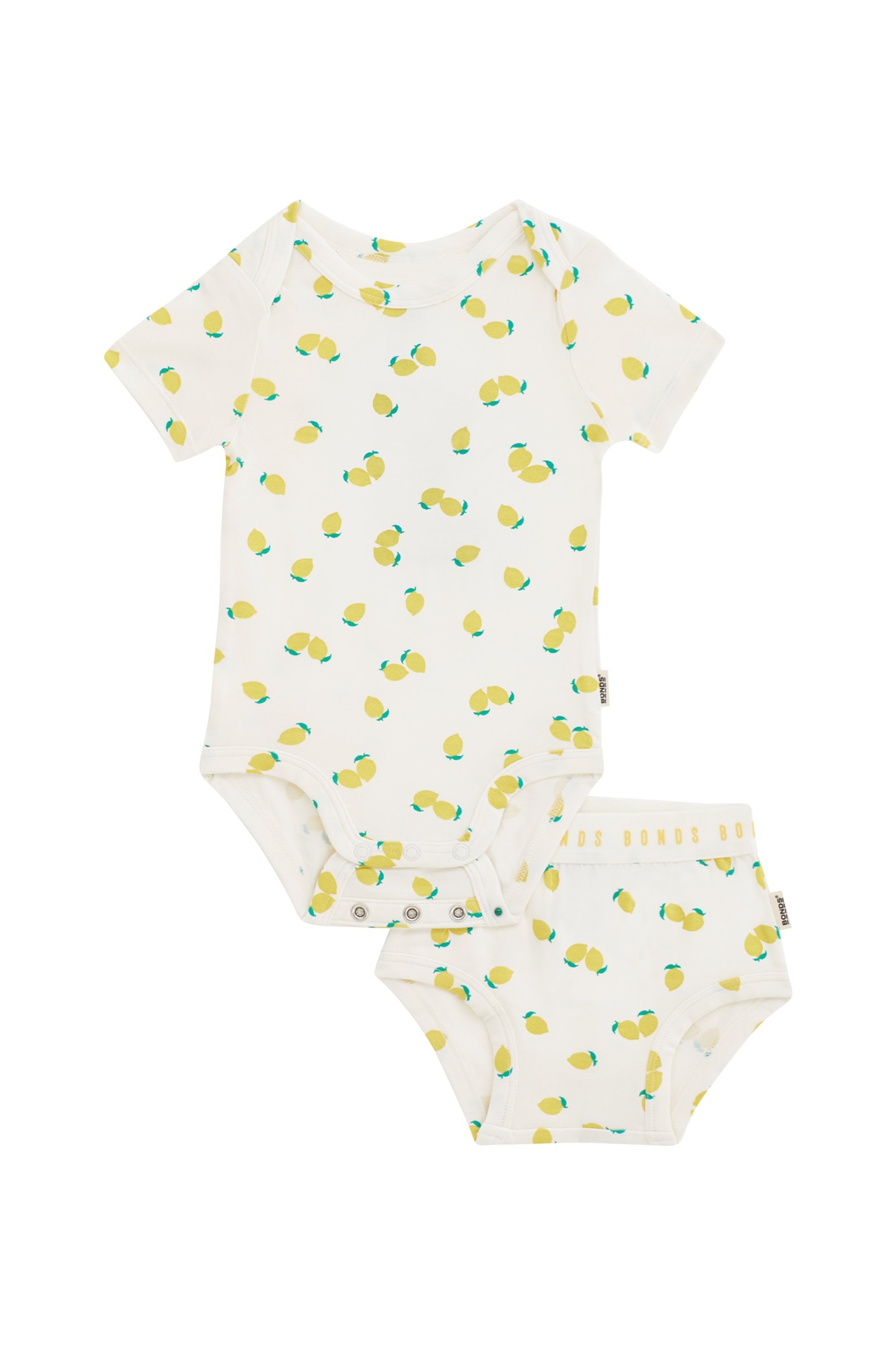 Bonds 2 Pack Organic Set Lemon Pop | Baby Bunting AU