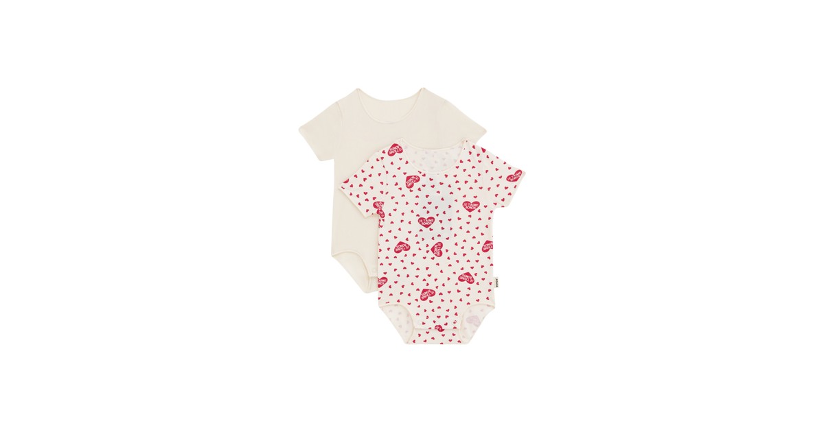 Bonds 2 Pack Bodysuit Endless Love / Macadamia | Baby Bunting AU