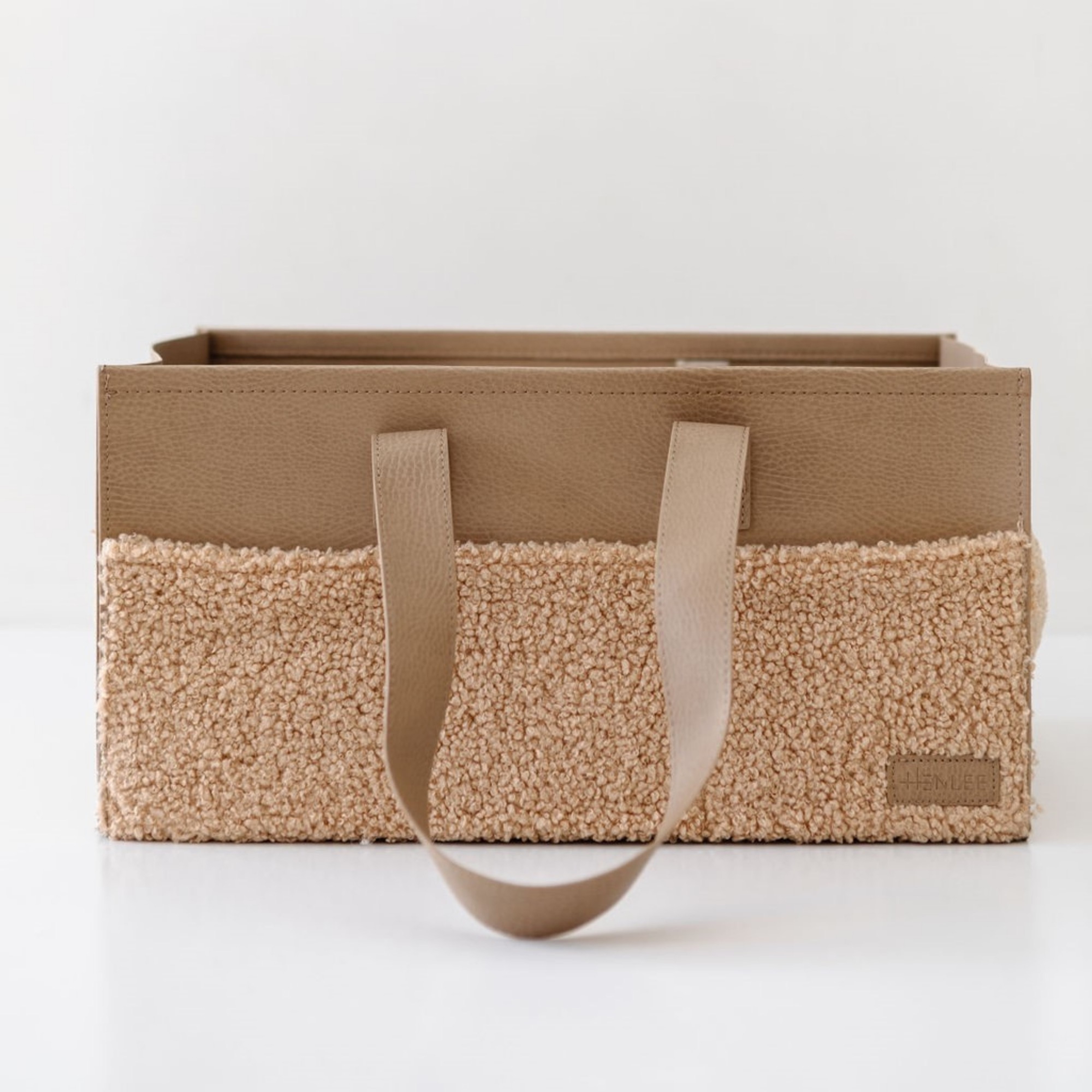 Henlee Nappy Storage Caddy Tan | Baby Bunting AU