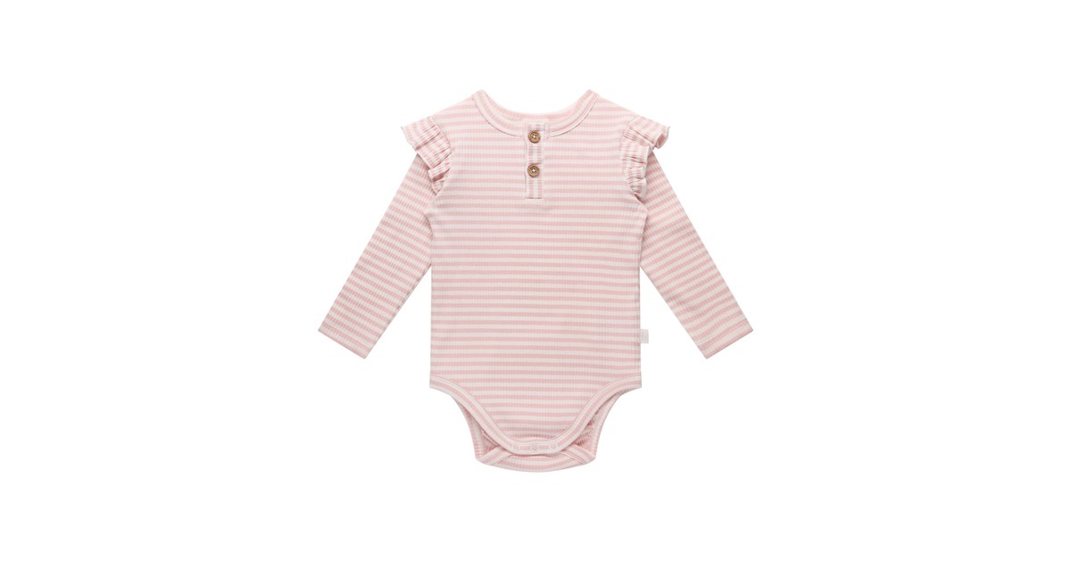 Bilbi Bodysuit Wendy Pink Stripe | Baby Bunting AU
