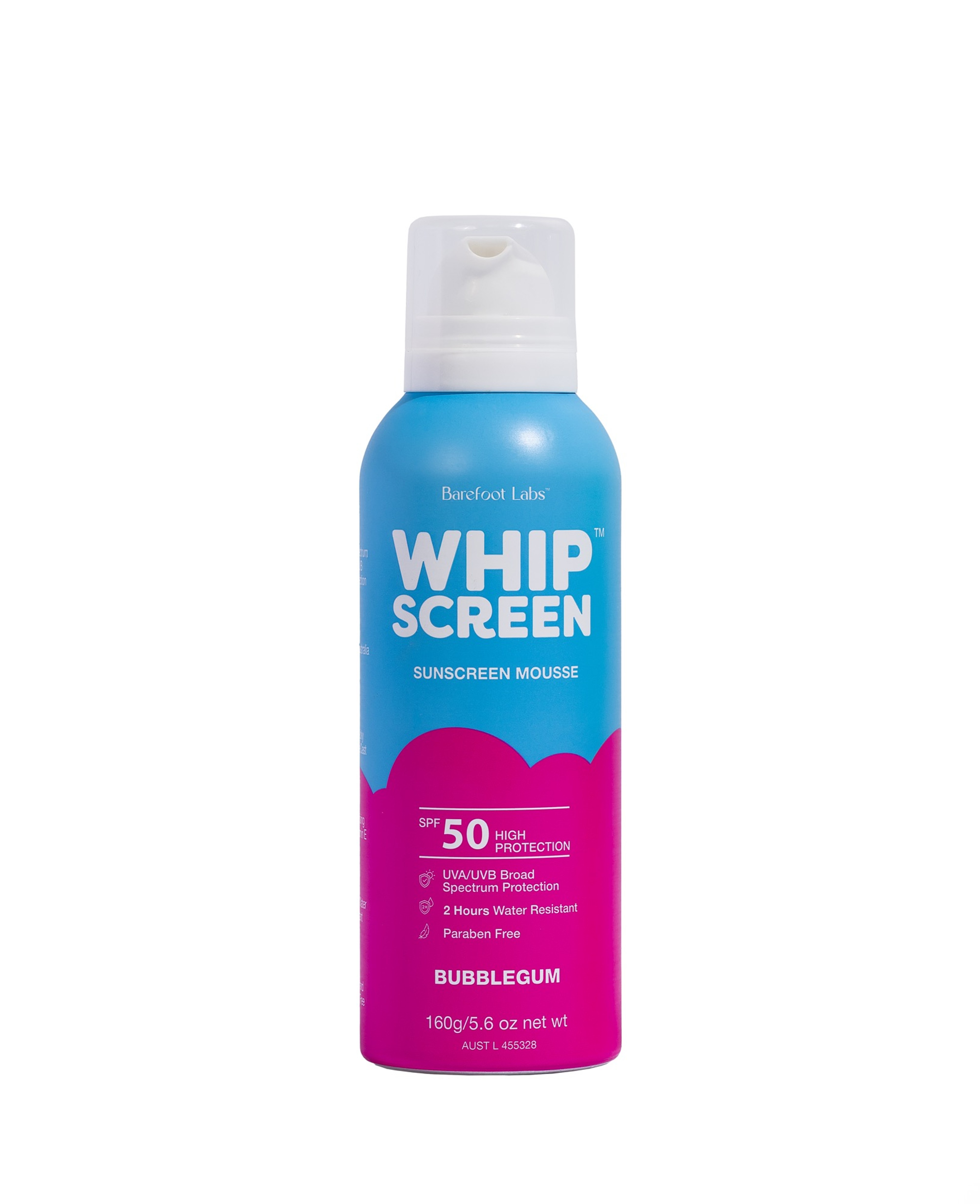 Barefoot Labs Whipscreen Spf50 Bubblegum 160G | Baby Bunting AU