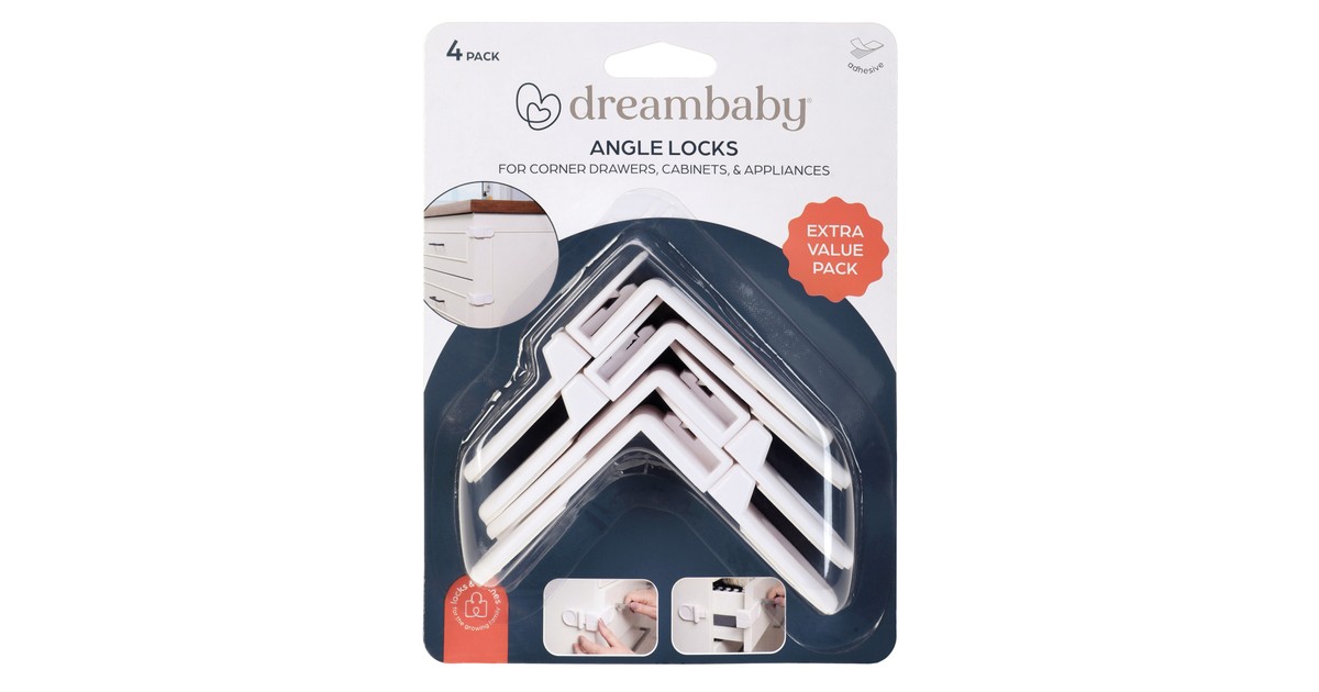 Dreambaby Angle Locks 4pk | Baby Bunting NZ