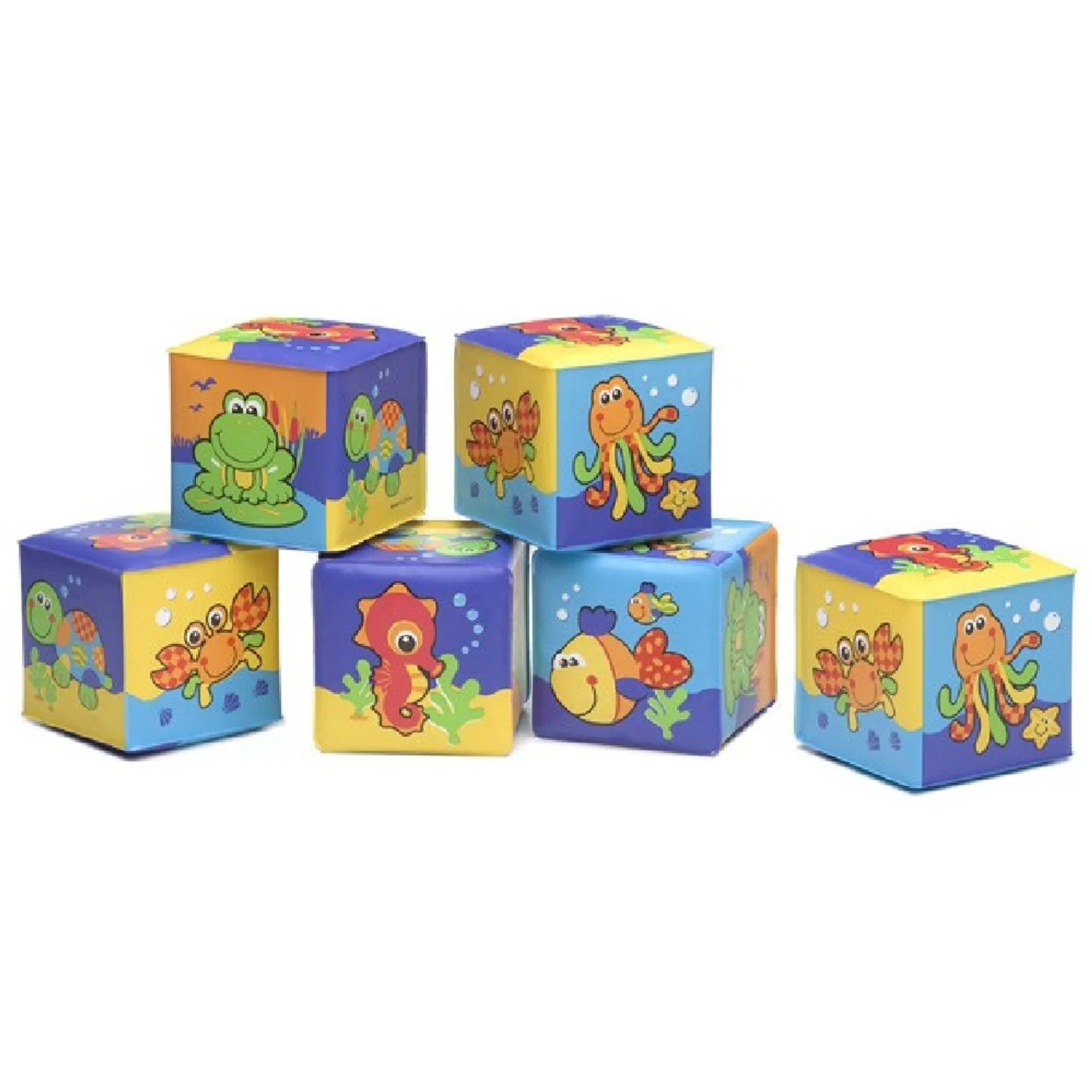 Playgro Soft Blocks Pack - Blue | Baby Bunting NZ