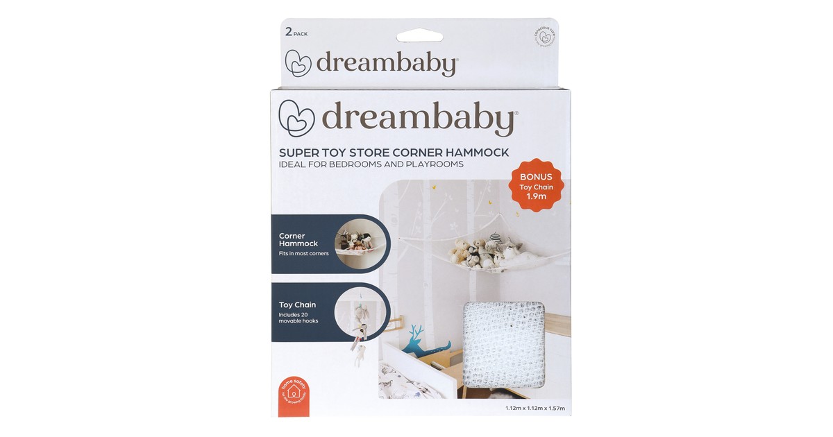 Dreambaby Super Toy Store Corner Hammock & Bonus Toy Chain | Baby ...