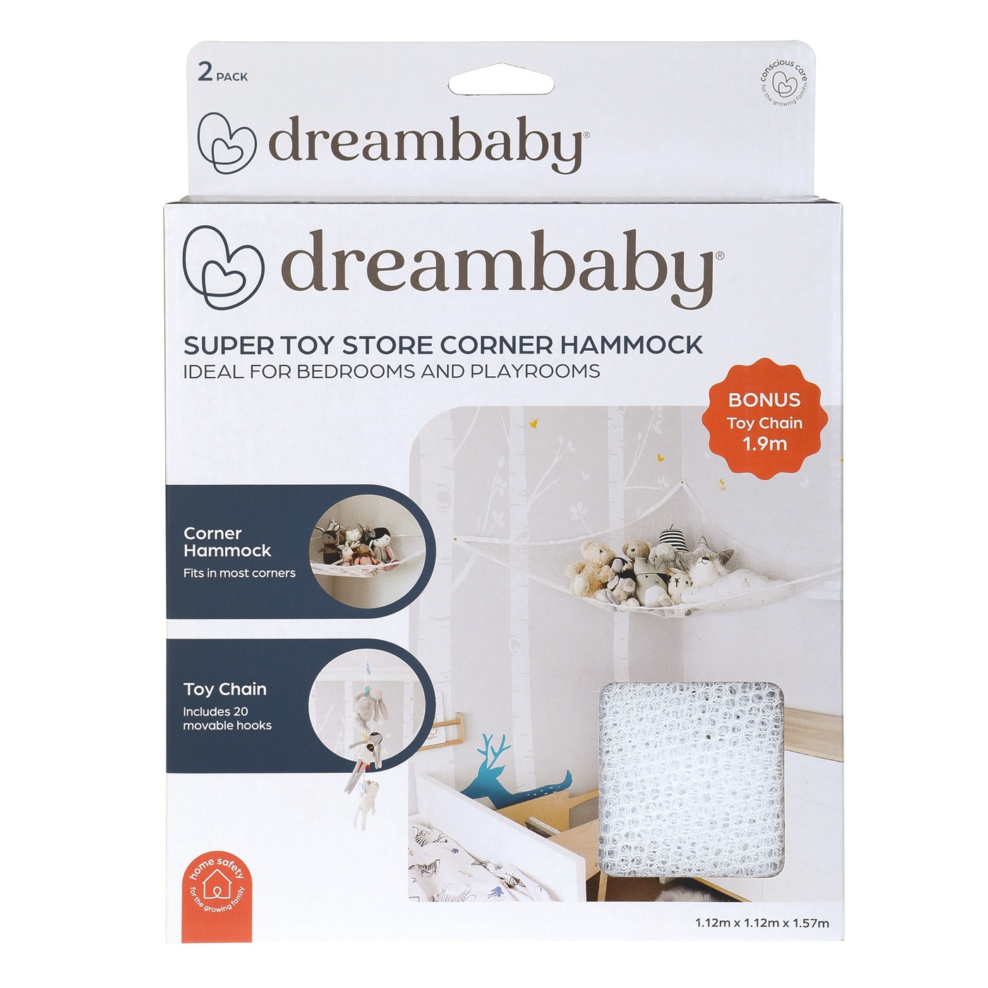 Dreambaby Super Toy Store Corner Hammock & Bonus Toy Chain | Baby ...