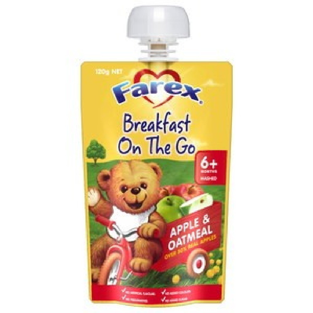 Farex Breakfast To Go Apple Oatmeal | Toddler Food | Baby Bunting NZ