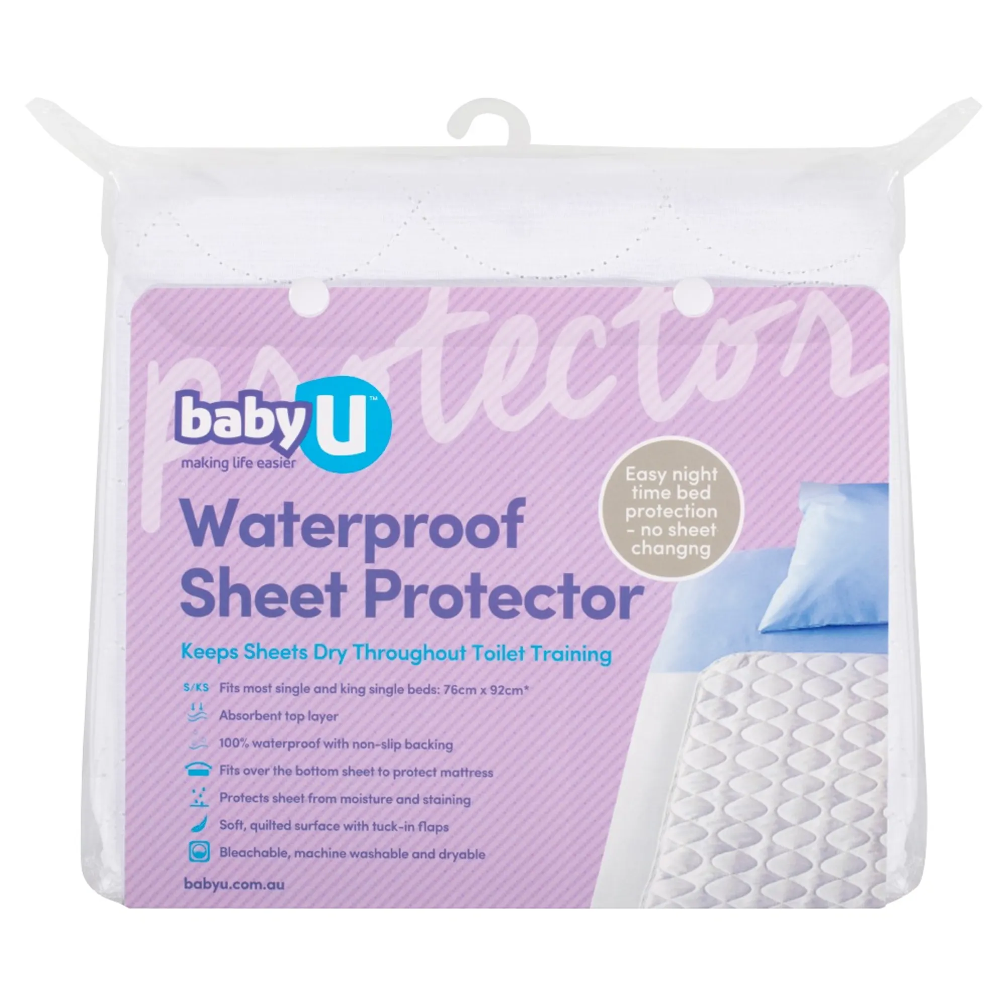 Baby U Waterproof Sheet Protector | Baby Bunting AU
