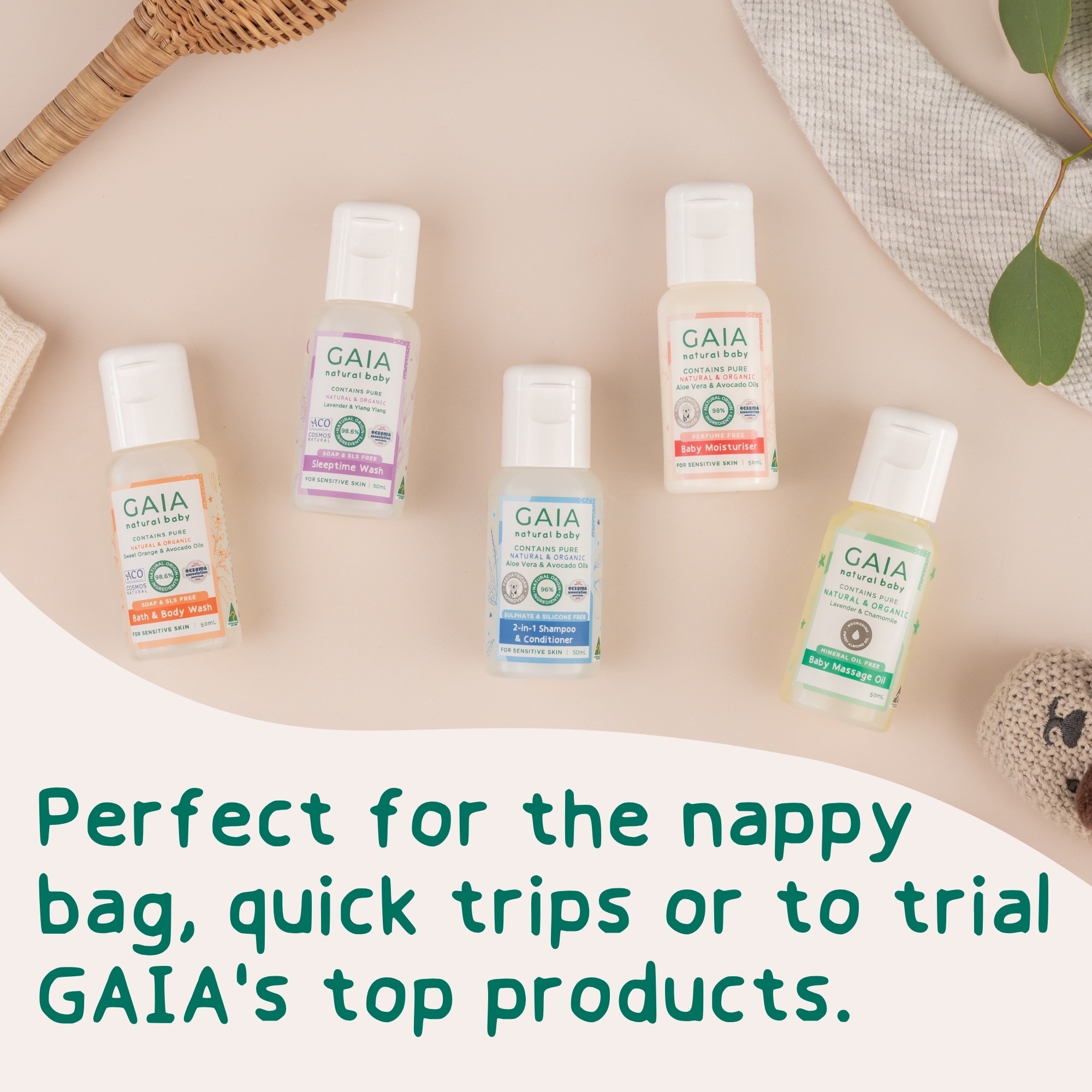 GAIA BABY STARTER KIT 5PK | Skincare | Baby Bunting NZ