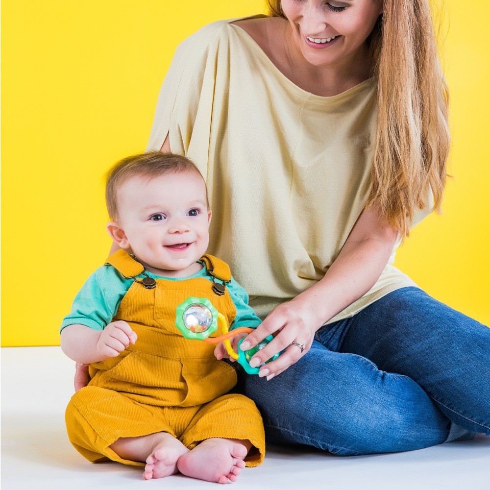 Bright Starts Rattle & Shake Barbell | Rattles | Baby Bunting AU