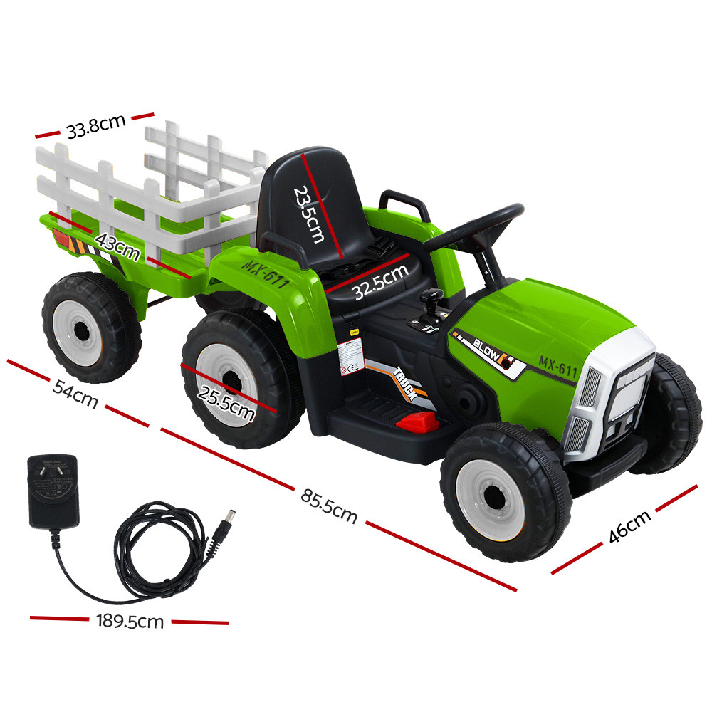 Rigo Ride On Tractor Green Vehicles Baby Bunting AU