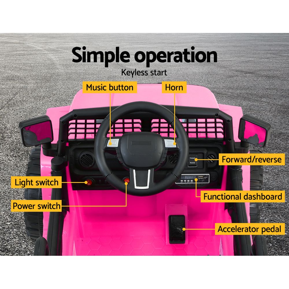 Pink battery jeep store