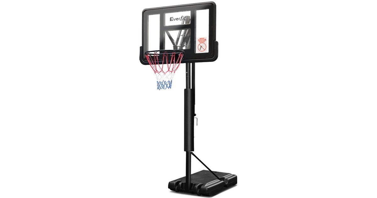 Everfit Basketball Hoop 3.5m - 120cm Backboard - Black | Baby Bunting AU