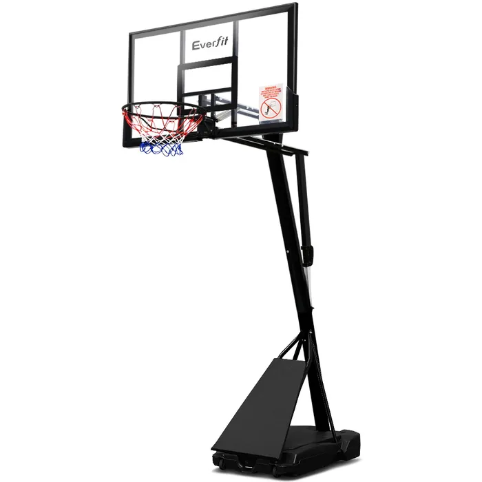 Everfit Basketball Hoop 3.5m - 110cm Backboard - Black | Baby Bunting AU