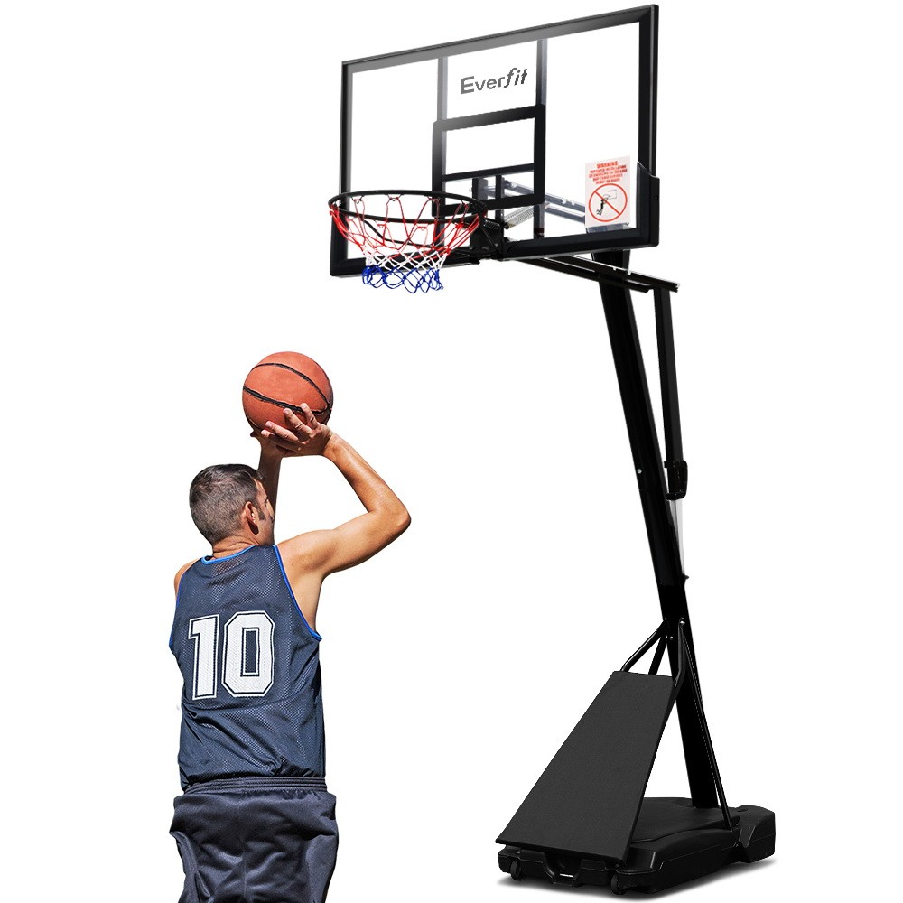 Everfit Basketball Hoop 3.5m - 110cm Backboard - Black | Mid Season ...