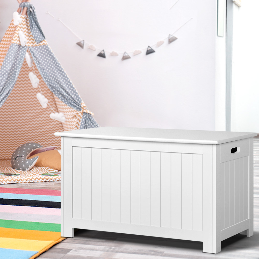 Keezi Kids Toy Box Chest Organiser White Baby Bunting AU