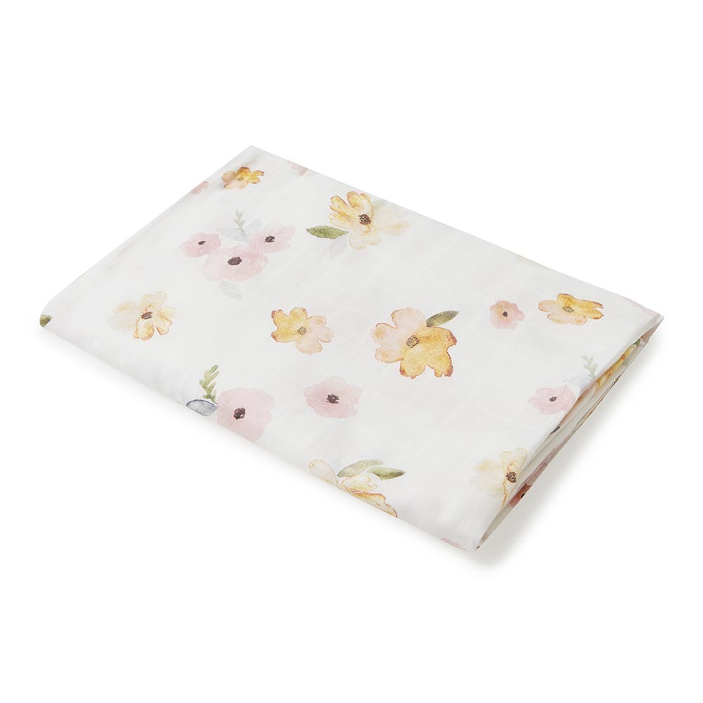 Snuggle Hunny Poppy Organic Muslin Wrap | Wraps | Baby Bunting AU