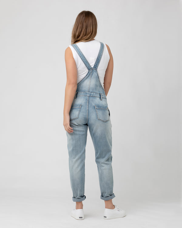 Ripe Maternity Denim Overalls Pale Blue | Maternity tops | Baby Bunting AU