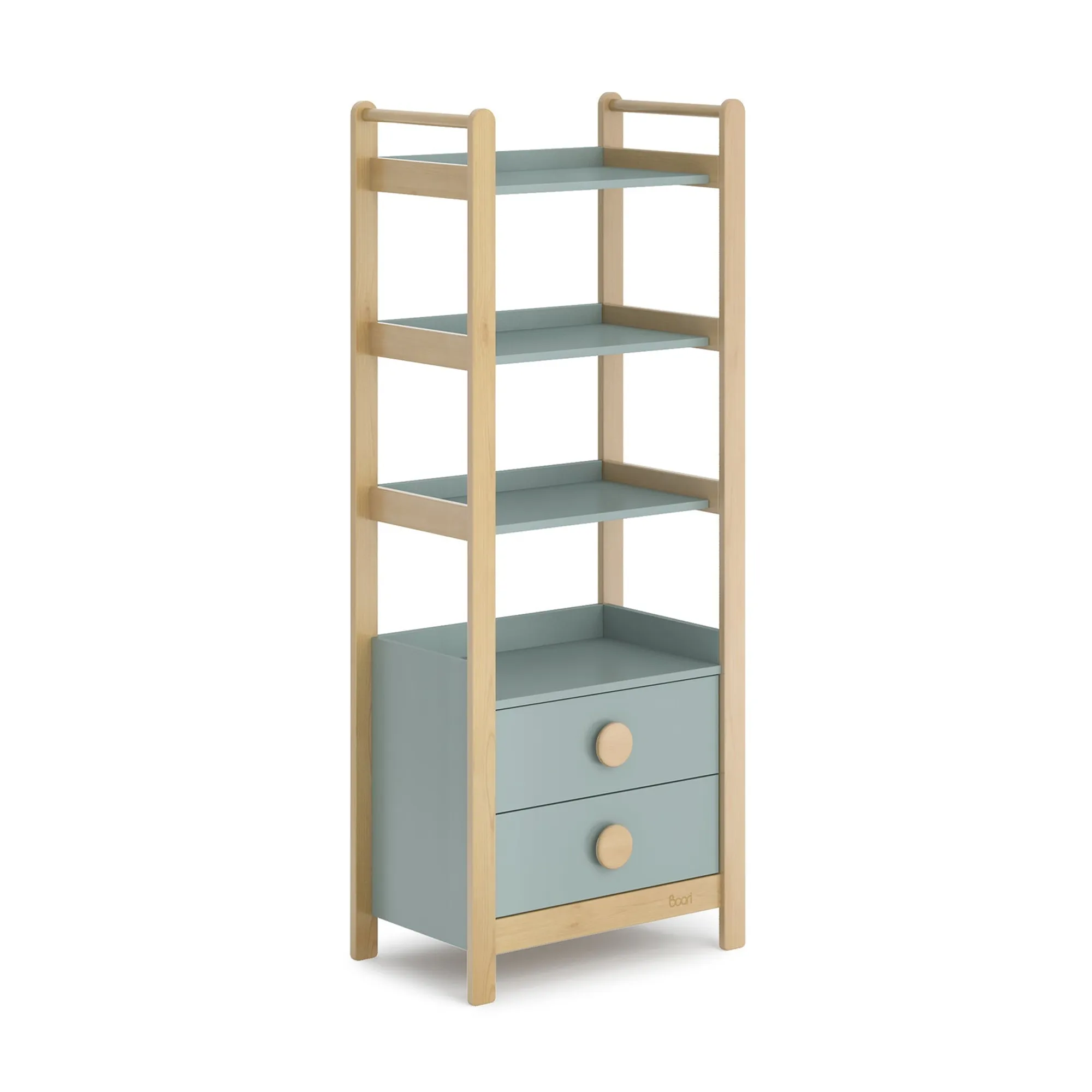 Boori Tidy Storage Bookcase - Blueberry and Almond | Baby Bunting AU