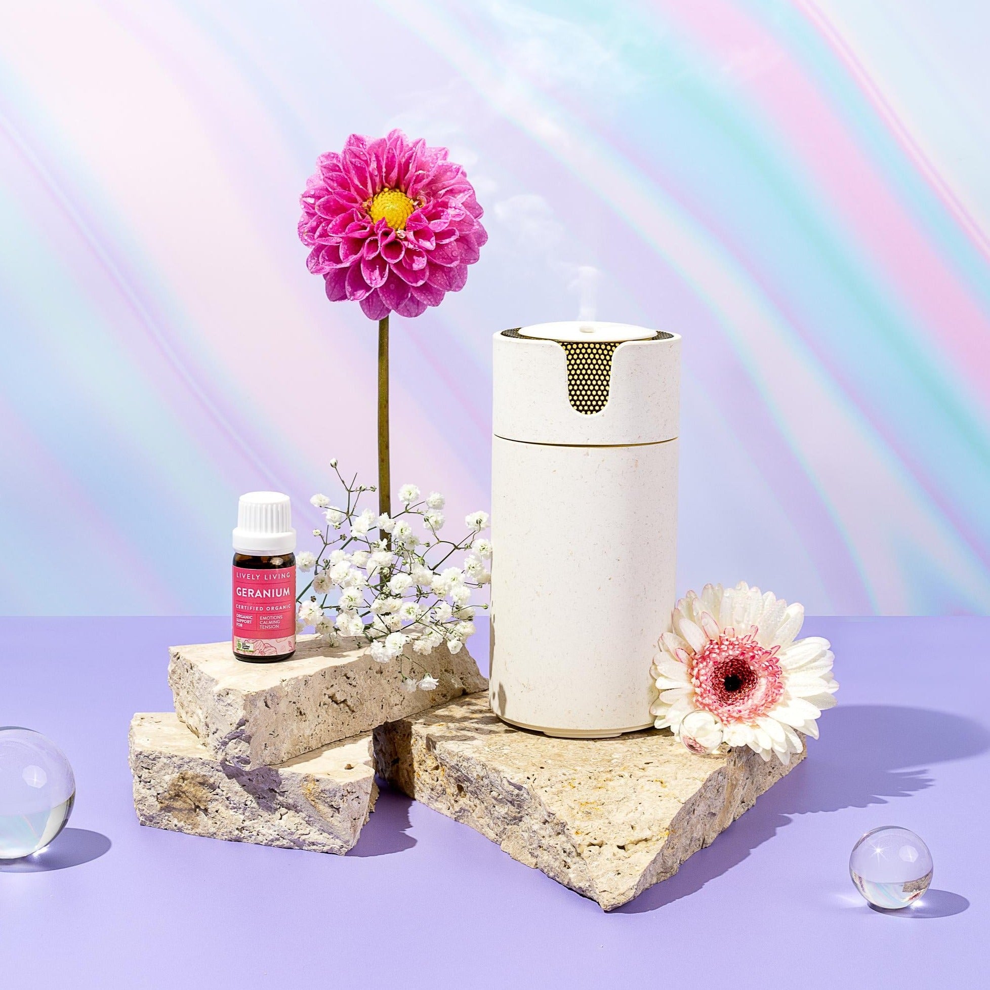 Lively Living Aroma-Recharge Cordless Diffuser - Stone | Humidifiers ...