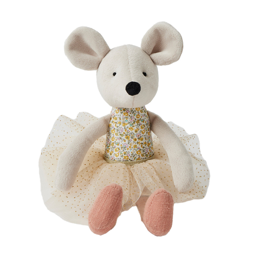 Jiggle Giggle Olive Princess Mouse Kids Children Soft Plush Play Toy 30cm Soft Plush Toys Baby Bunting AU