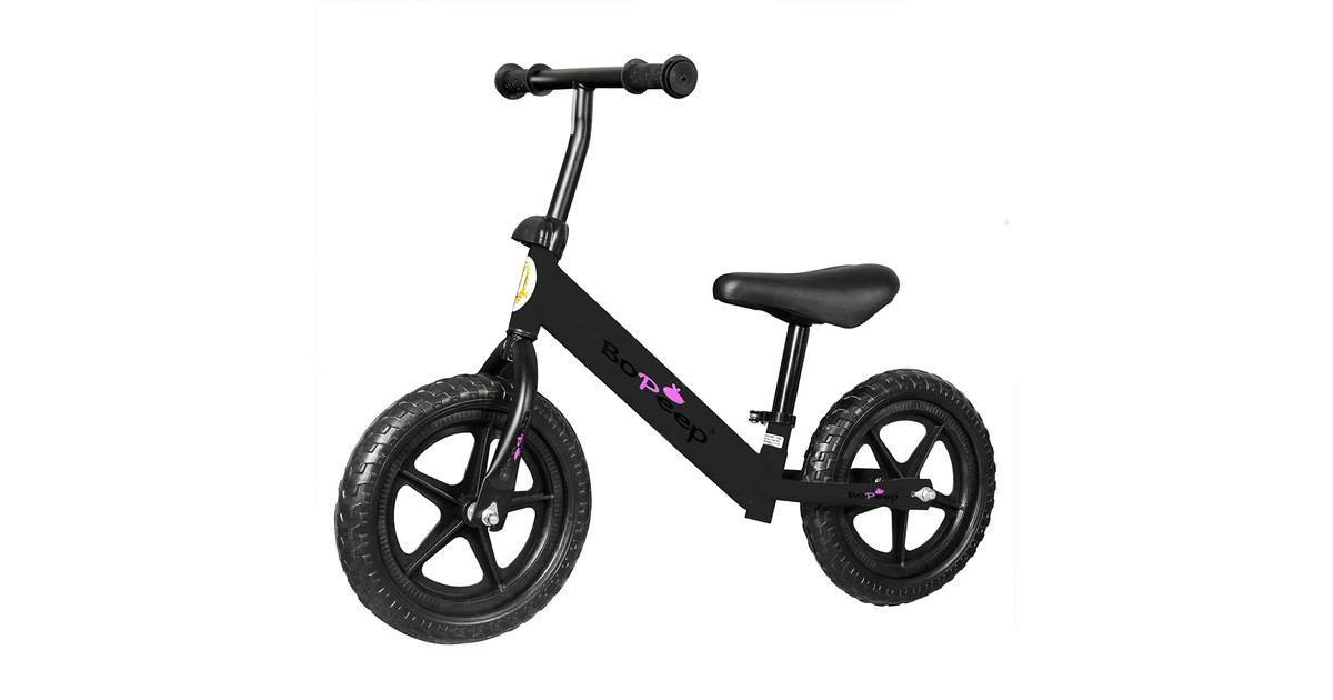 BoPeep Kids Balance Bike Ride On Toys Push Bicycle - Black | Baby ...
