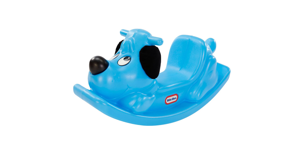 Little Tikes Compact Kids Rockin' Puppy Chair Ride On Rocker Toy - Blue ...
