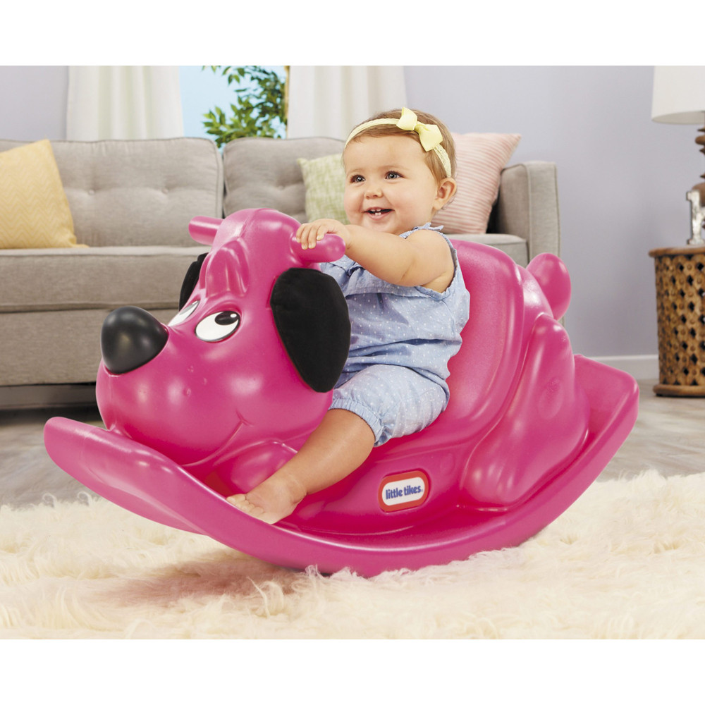 Little Tikes Compact Kids Rockin' Puppy Chair Ride On Rocker Toy ...