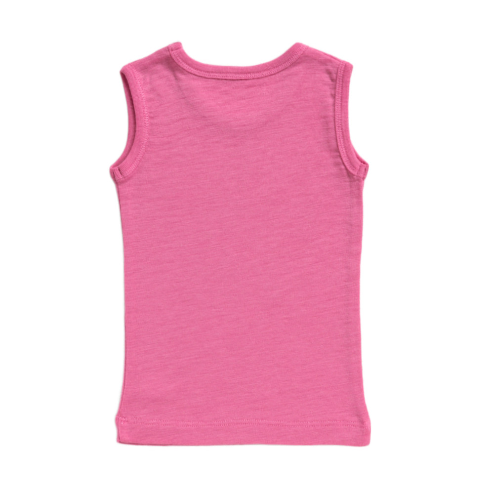 Merino Baby Vest - Pink | Baby Singlets | Baby Bunting AU