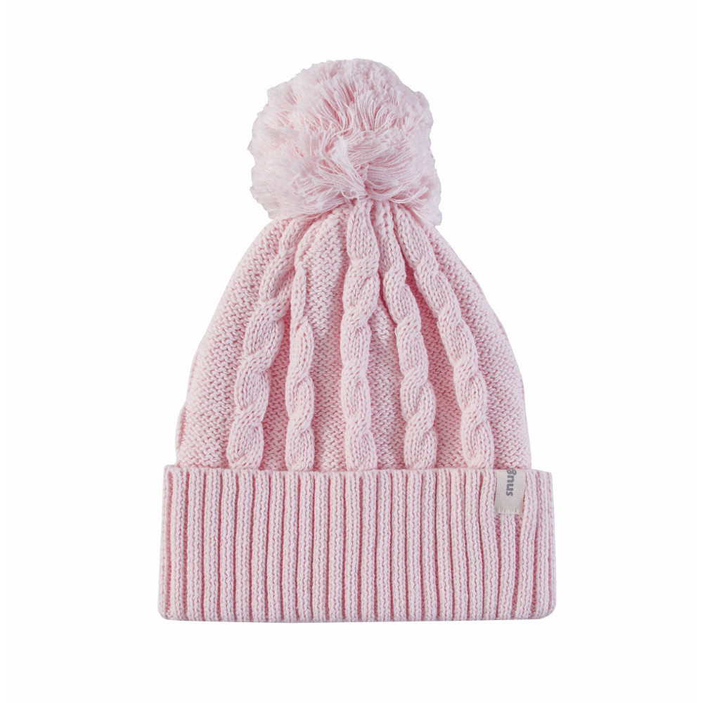 Snugtime Cottan Cable Pom Pom Beanie - Pink | Baby Beanies | Baby ...