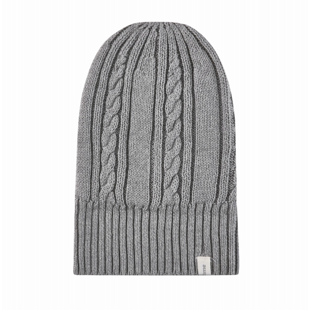 Snugtime Cotton Cable Beanie - Grey | Baby Beanies | Baby Bunting AU